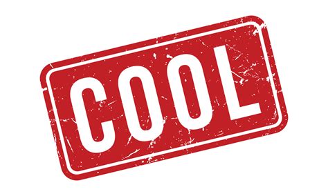 Cool Rubber Stamp Red Cool Rubber Grunge Stamp Seal Vector