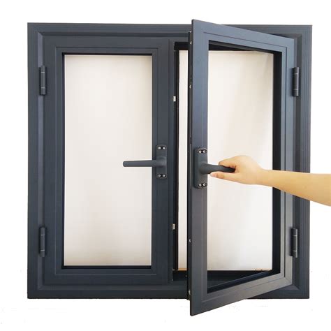 High Quality Double Leaf Design Aluminum Frame Glass Casement Window