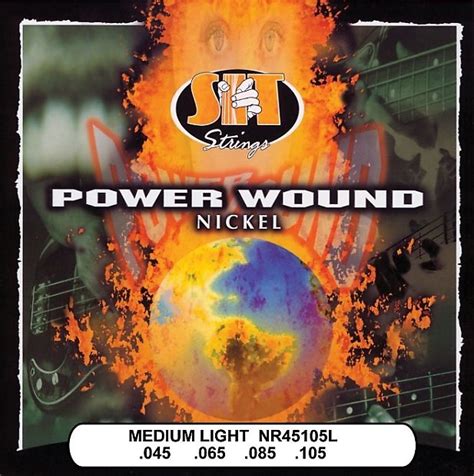 Sit Strings Powerwound Nickel Bass Medium Light Strings Reverb