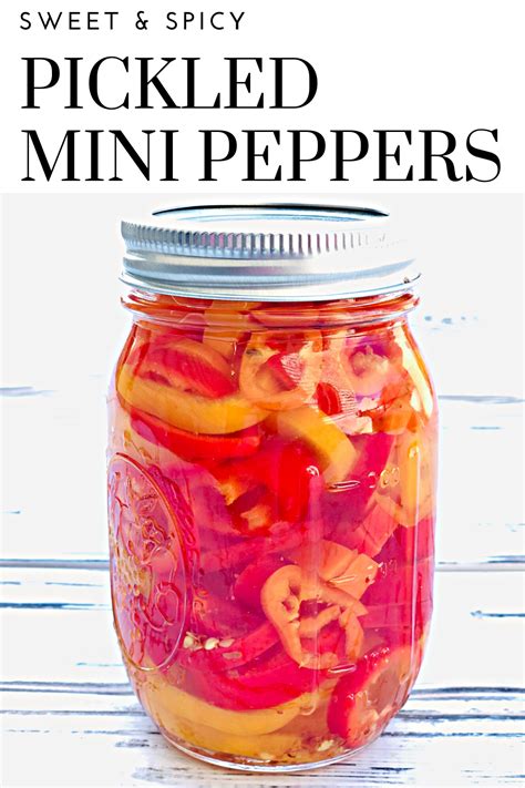 Sweet And Spicy Pickled Mini Peppers ~ This Wife Cooks Recipe