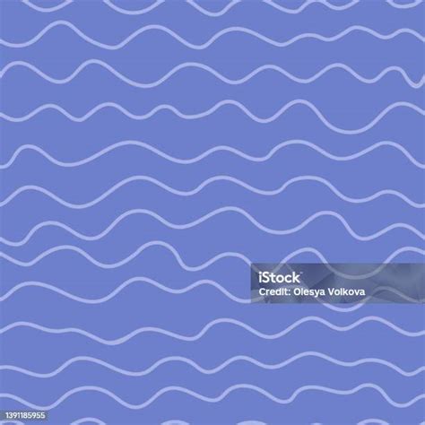 Wave Pattern Seamless Abstract Background Stripes Wave Pattern For Summer Vector Design Marine