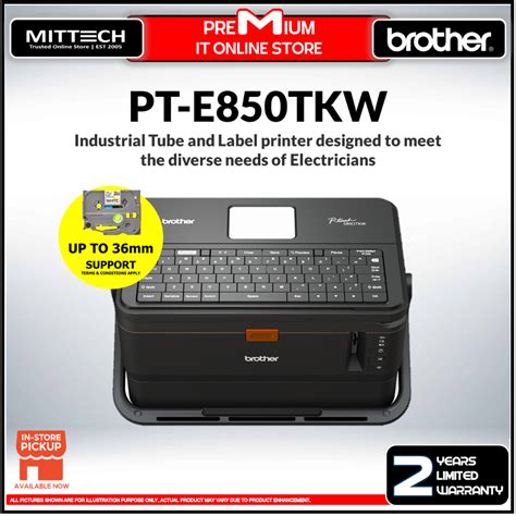 Brother Label Printer P Touch Pt E850tkw Usb Wireless Industrial Tube