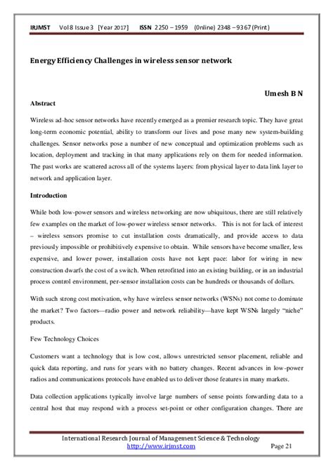Pdf Energy Efficiency Challenges In Wireless Sensor Network