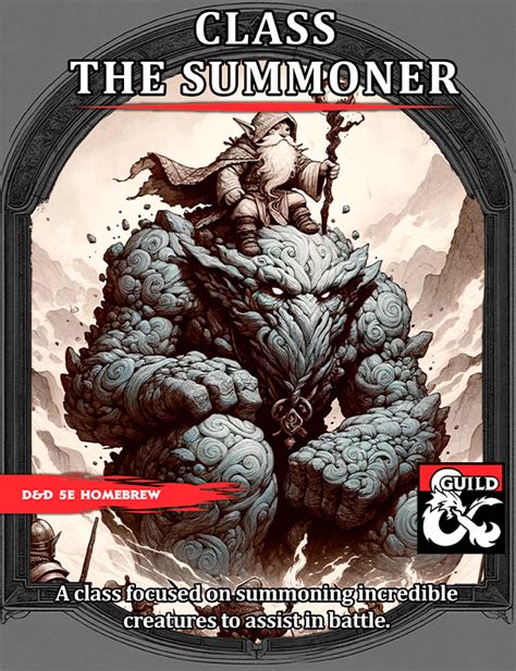 Class The Summoner 5e Dungeon Masters Guild Drivethrurpg