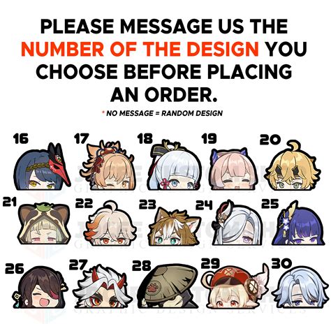 Aquaflask Peeker Stickers Genshin Impact Demon Slayer Bts Character