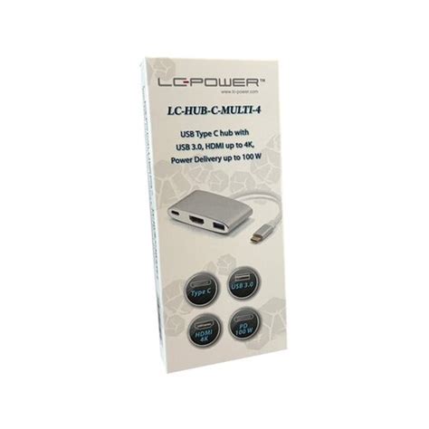 LC Power Hub LC HUB C MULTI 4 Type C 1xHDMI Dp EPonuda Com