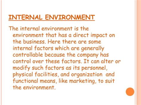Internal And External Business Environment Pptx
