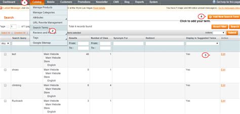 Magento How To Manage Search Function And Search Terms Template