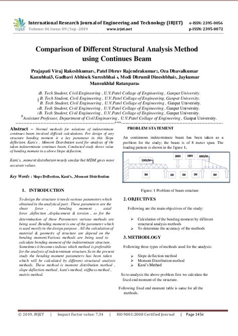 Pdf Irjet Comparison Of Different Structural Analysis Method Using