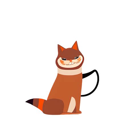 A Cat Smoking A Cigarette · Creative Fabrica