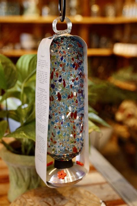 Stained Glass Hummingbird Feeder Glass Hummingbird Feeders Humming