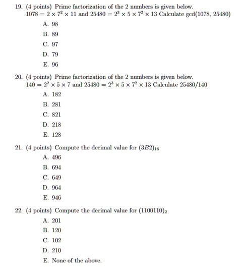 Video Solution 19 Prime Factorization Of The 2 Numbers Is Given Below