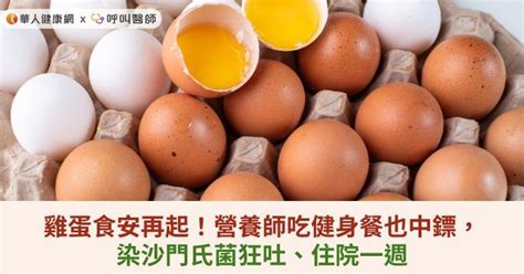 雞蛋食安再起！營養師吃健身餐也中鏢，染沙門氏菌狂吐、住院一週 華人健康網 專業即時優質的健康新聞及資訊分享平台業即時優質的健康新聞及