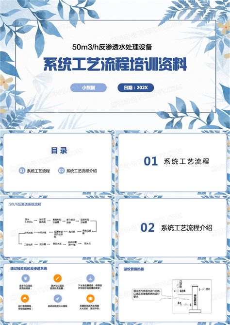 系统工艺流程培训资料ppt模板下载 熊猫办公