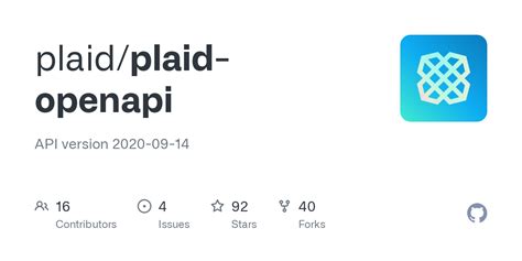Github Plaidplaid Openapi Api Version 2020 09 14