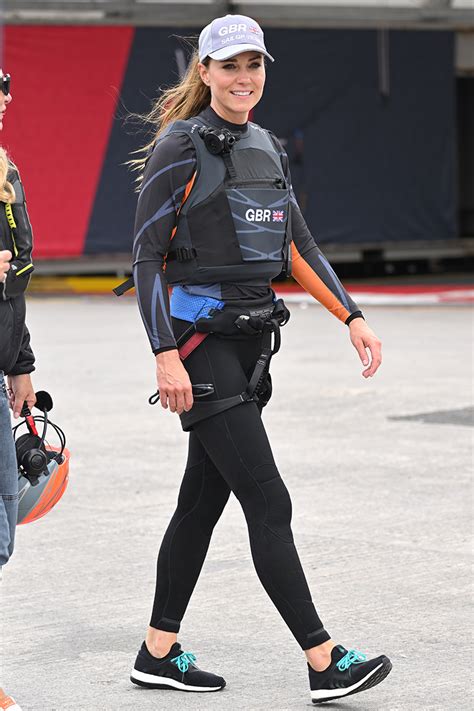 Kate Middleton Wears Wetsuit And Trainers For Sail Gp