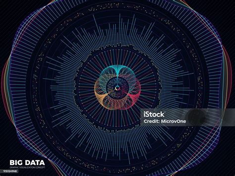 Big Data Graphic Complex Business System Visualization Vector Concept Modern Information Digital