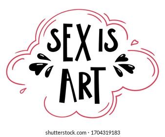 Sex Art Lettering Funny Handdrawn Phrase เวกเตอรสตอก ปลอดคาลขสทธ 1704319183 Shutterstock