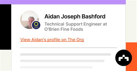 Aidan Joseph Bashford Technical Support Engineer At Obrien Fine