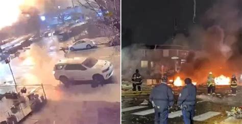 美国费城发生一起坠机事故，已致6人死亡，附近多栋住宅起火腾讯新闻