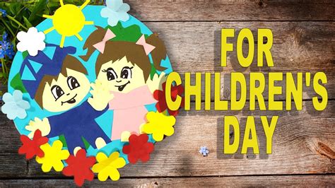 Саморобка до Всесвітнього дня дитини Youtube