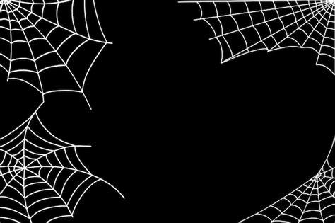 Premium Vector Spider Web Set Isolated On Dark Background Creepy