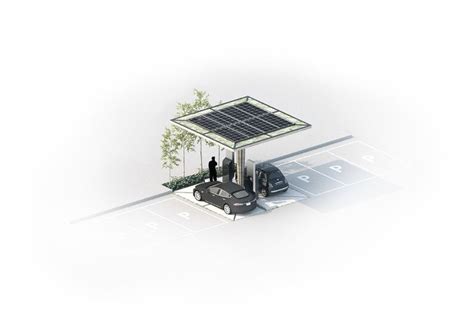 Cobe Designs Electric Car Charging Station With Modular Roof Electric