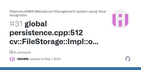 Global Persistence Cpp Cv FileStorage Impl Open Can T Open File F Bishe Attendance