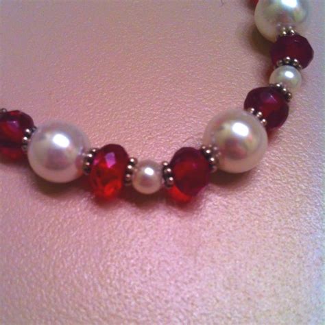 Pearls And Ruby Quartz Ruby Quartz Jewelry Pearls
