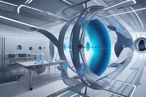 Premium Ai Image Quantum Gravity Futuristic Science Lab