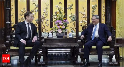 Boost For Tesla Elon Musks China Visit Helps Ev Maker Clear Key