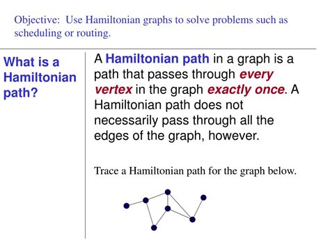 Ppt Hamiltonian Paths And Circuits Solving Scheduling And Routing