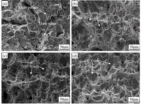 Fractographs Of Impact Specimens With Different Intercritical