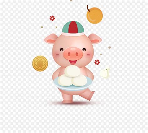 c4d手拿包子的猪新年装饰PNG图片素材下载 图片编号7933974 PNG素材网