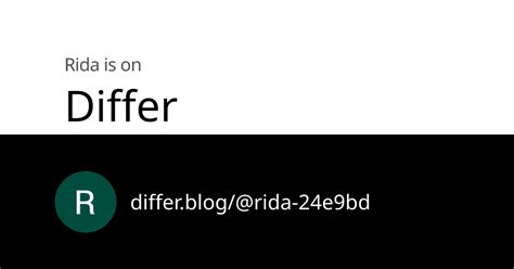 Rida Rida 24e9bd Differ