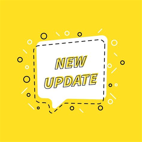 Premium Vector Vector Illustration Modern Label New Update Web Banner