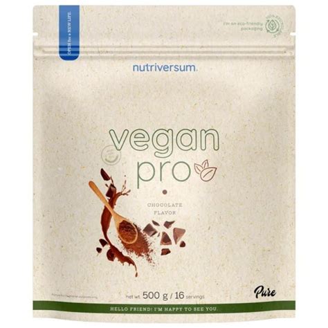 Nutriversum Pure Vegan Pro Csokoládé 500g Biobolteu Webáruház