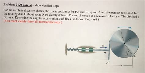 Solved Problem 2 20 Points Show Detailed Steps For The Chegg Com