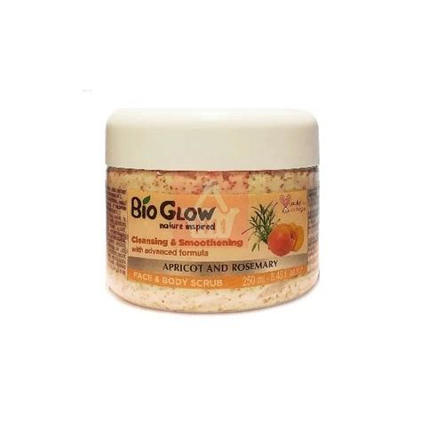 Bio Glow Apricot Rosemary Face And Body Scrub 250ml