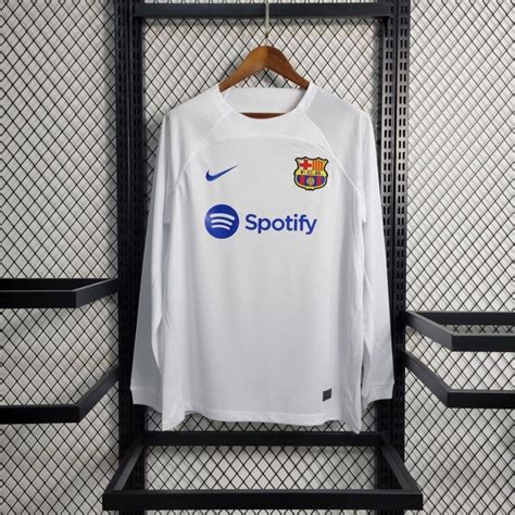Jual BAJU BOLA JERSEY LS BARCELONA AWAY 2023 2024 JERSEY LENGAN PANJANG