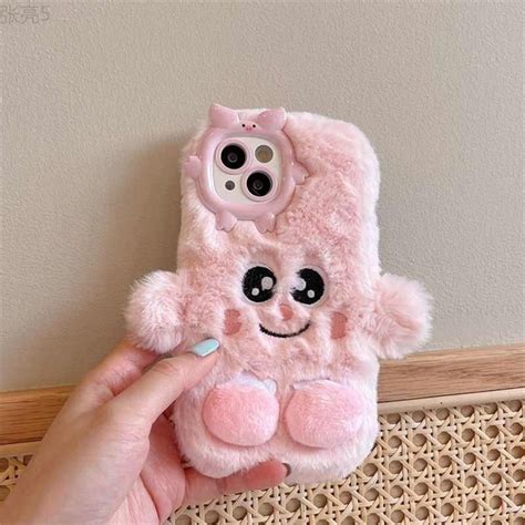 Чехол на Apple Iphone 11 айфон 11 с защитой камеры пушистый рисунком