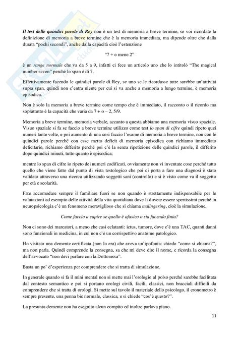 Appunti Lezioni Riabilitazione Neuropsicologica