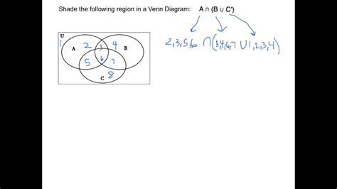 Shading Venn Diagrams 3 Sets YouTube