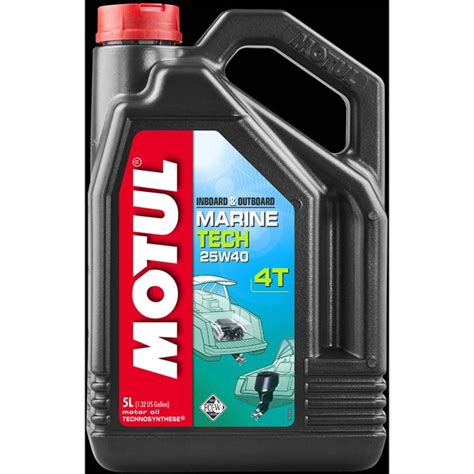 Motorolja Motul Marine Tech 4t 25w 40 5l Universal 398 Kr Skruvat