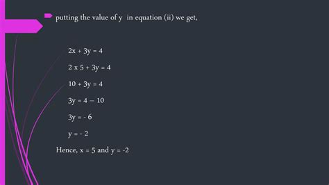 Linear Equation In Two Variables Pptx Physics Science