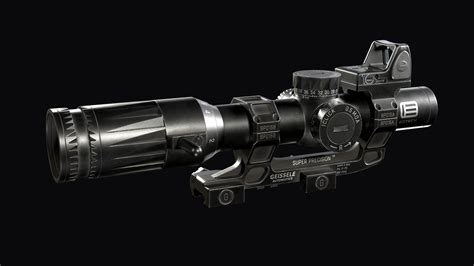 3d Model Collection Eotech Variable Optic With Trijicon Rmr Red Dot Sight Vr Ar Low Poly