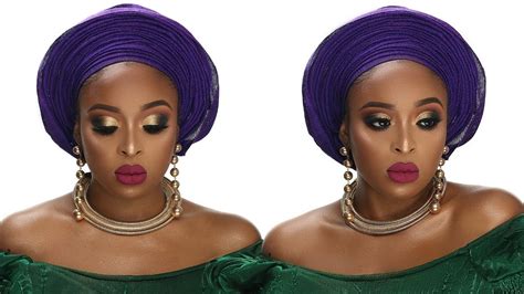 Nigerian Traditional Bridalwedding Makeup Tutorial Youtube