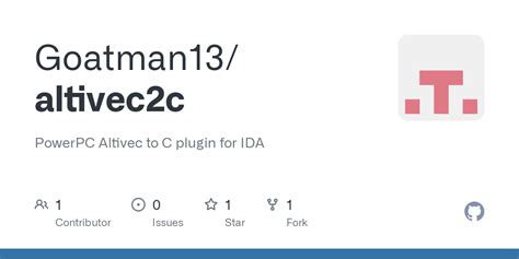 Github Goatman13altivec2c Powerpc Altivec To C Plugin For Ida