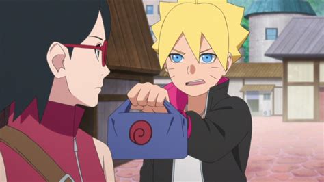 Boruto Passes Narutos Lunch To Sarada Daily Anime Art
