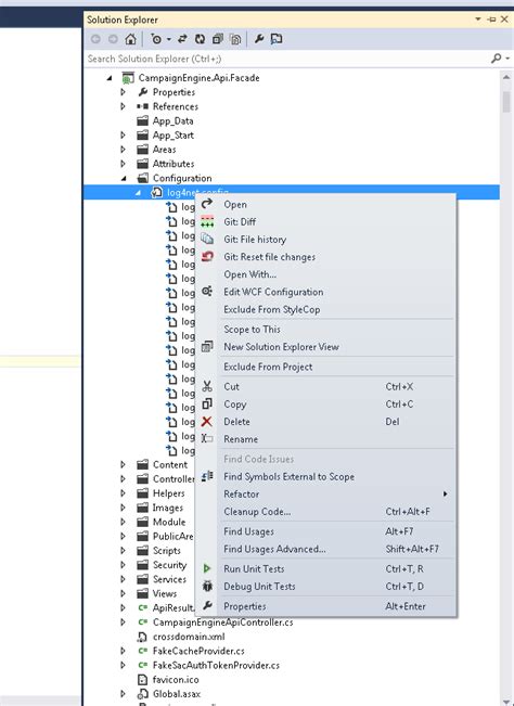 C Cant Add Log4net Config Transformation Stack Overflow